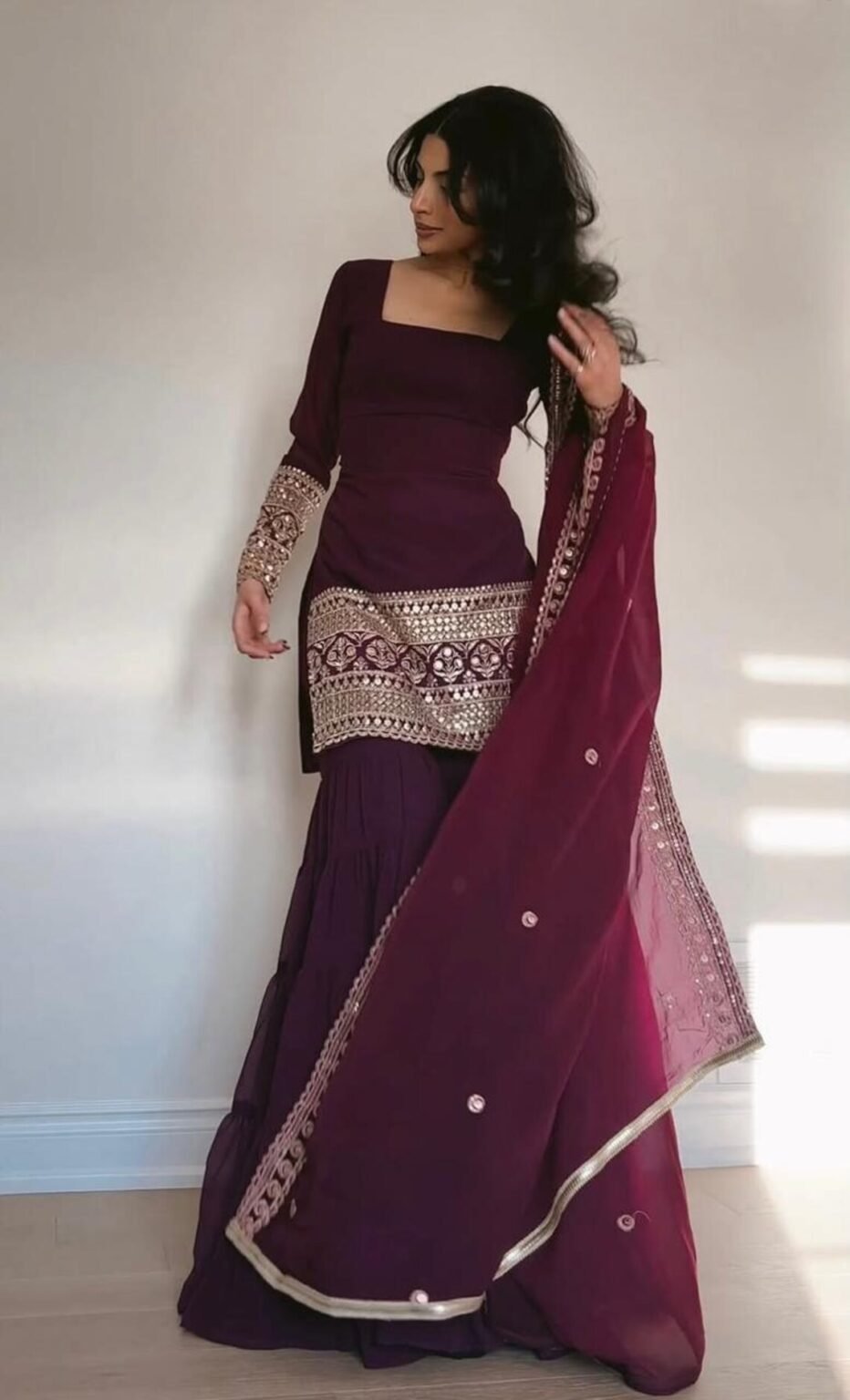 10 Latest Sharara Suit Designs for Women | Ethnic Wear Collection ...